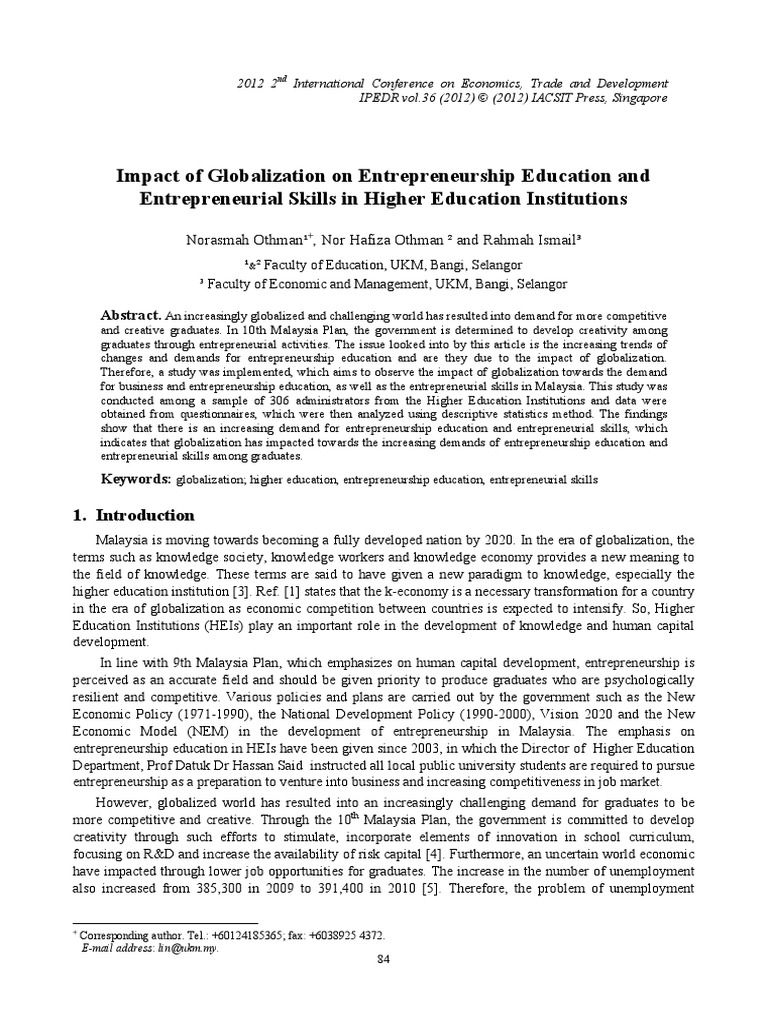 Global Entrepreneurship | Download Free PDF | Entrepreneurship | Survey Methodology