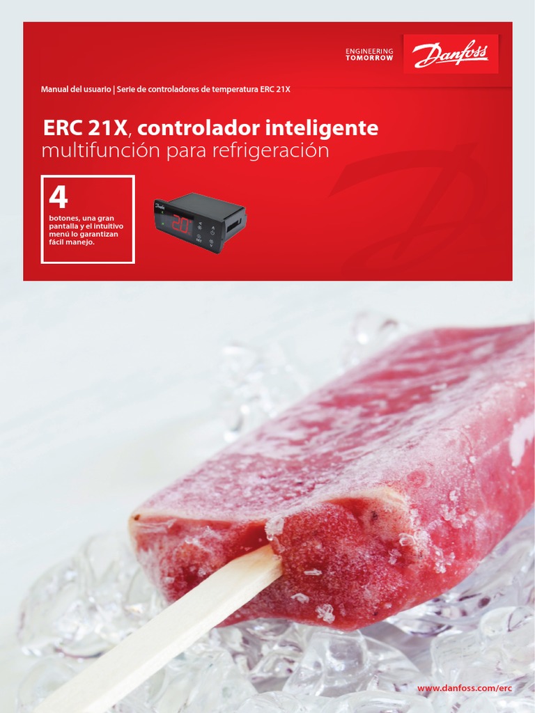 Controlador Inteligente de Temperatura Serie ERC 21X DANFOSS - Manual ...