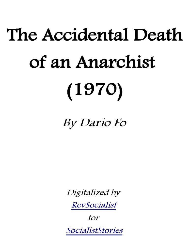 Accidental Death of An Anarchist | PDF
