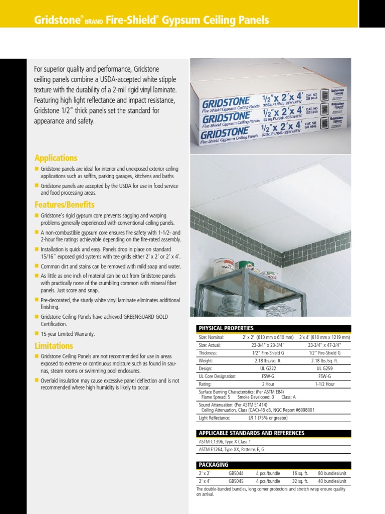 FT Baldosa Gridstone | PDF | Polyvinyl Chloride | Building Engineering