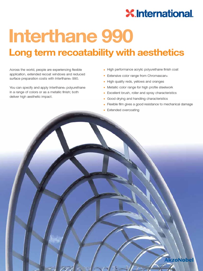 Interthane 990: Long Term Recoatability With Aesthetics | PDF ...