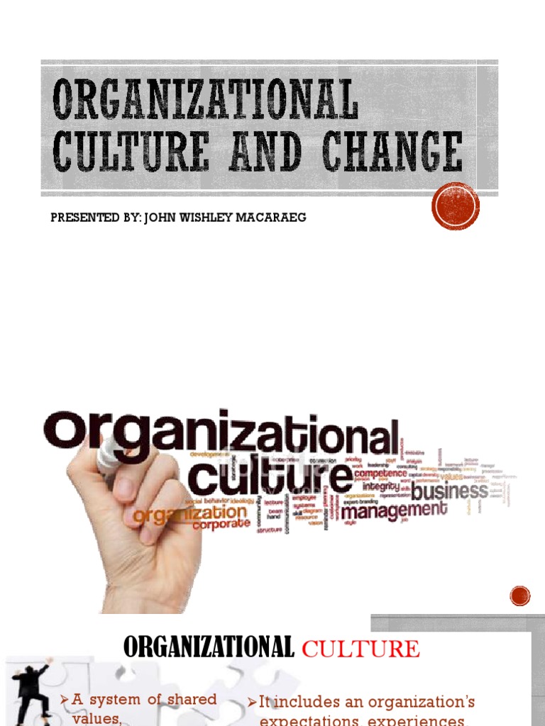 Understanding Organizational Culture & Change | PDF | Organizational ...