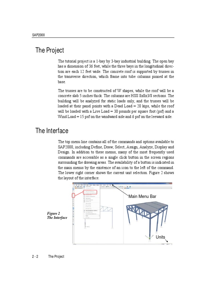 SAP2000 Industrial Building Tutorial | PDF