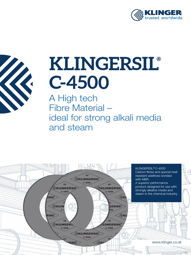Klingersil C-4500: A High Tech Fibre Material - Ideal For Strong Alkali ...