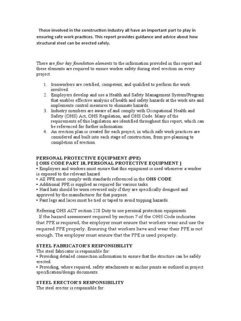 Personal Protective Equipment (Ppe) (Ohs Code Part 18, Personal ...