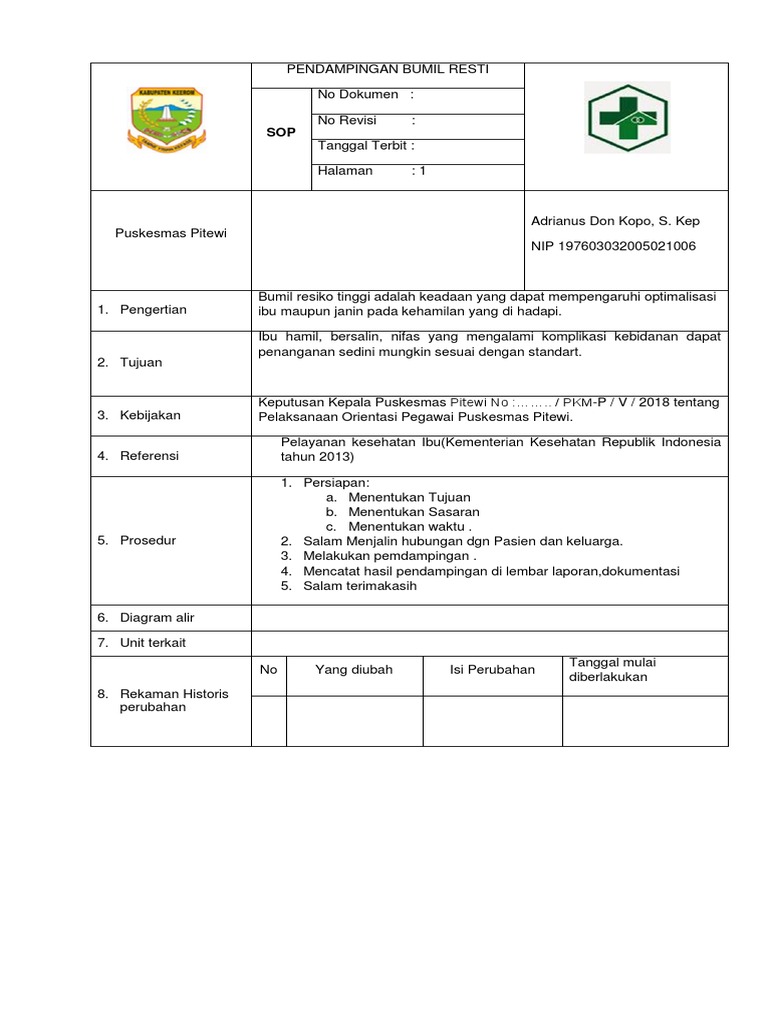 PENDAMPINGAN BUMIL RESTI | PDF