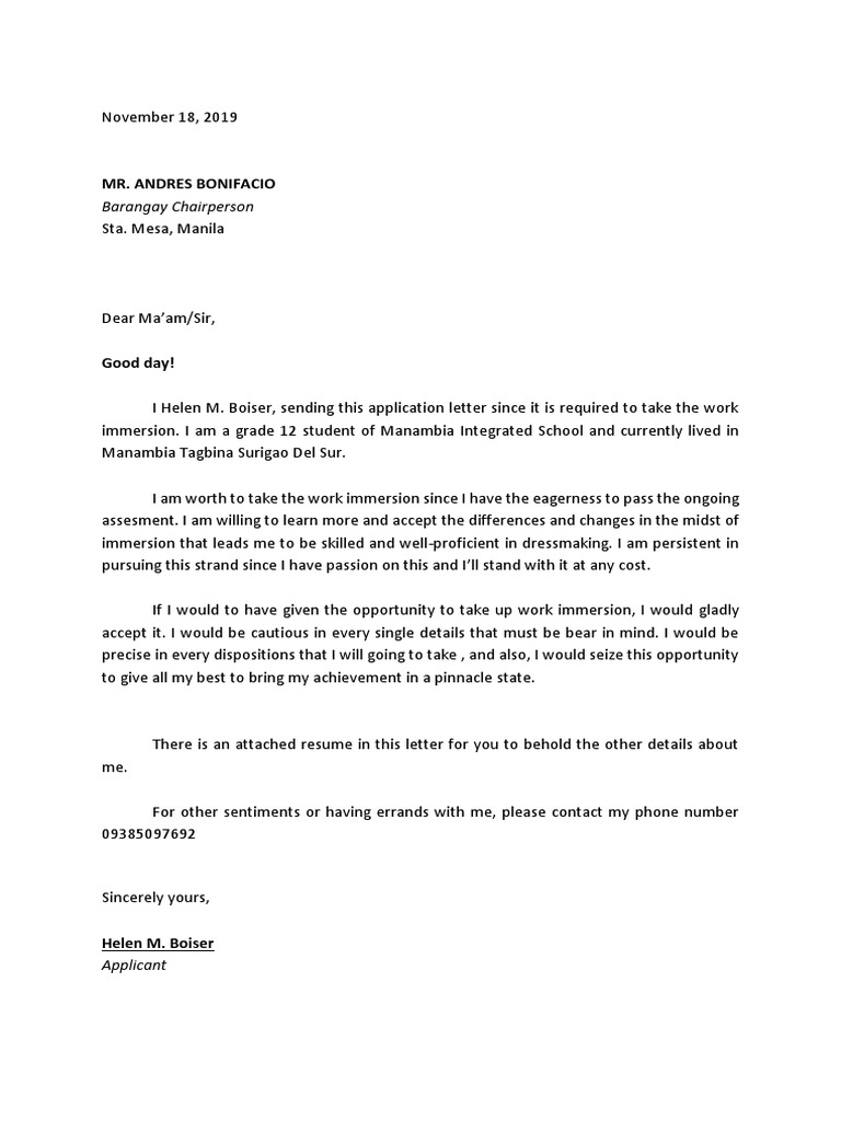 Application Letter Template | PDF | Lifestyle