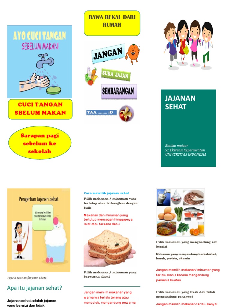 Leaflet Jajanan Sehat | PDF