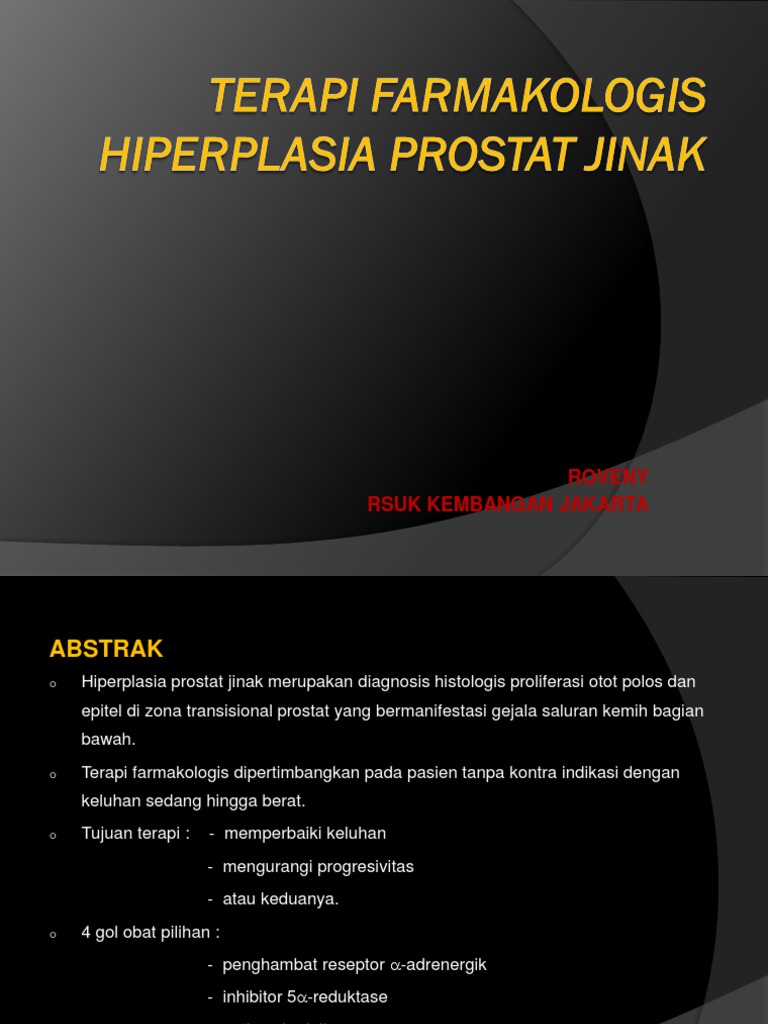 Terapi BPH: Obat Pilihan dan Kombinasi | PDF