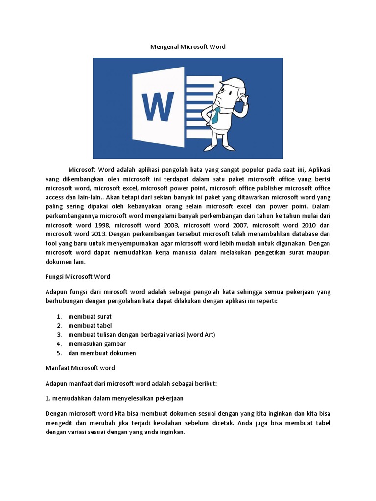 Mengenal Microsoft Word | PDF