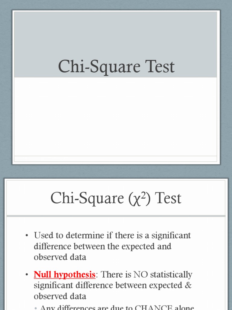 Ppt. AP Bio Chi Square Test | PDF