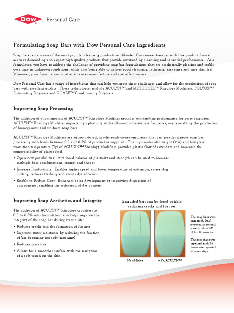 Formulation of Soap PDF | PDF | Extrusion | Rheology