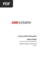 Resetting Hikvision NVR Password Guide | PDF