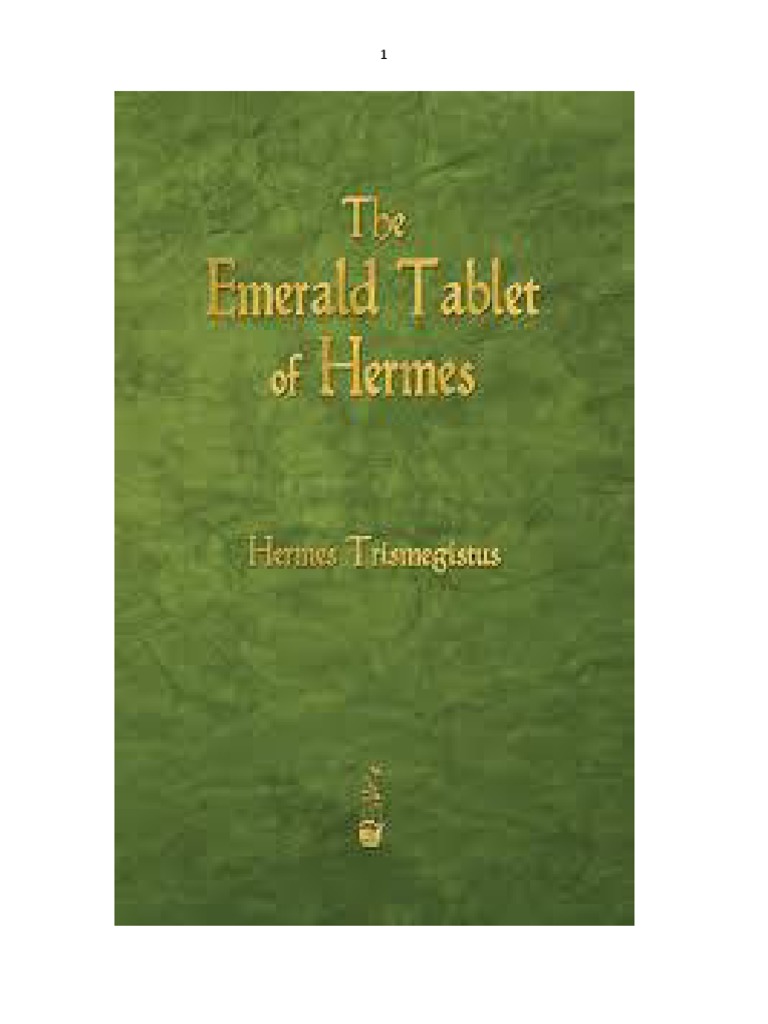 Emeral Tablet of Hermest Trismegisto | PDF | Tierra | Alma