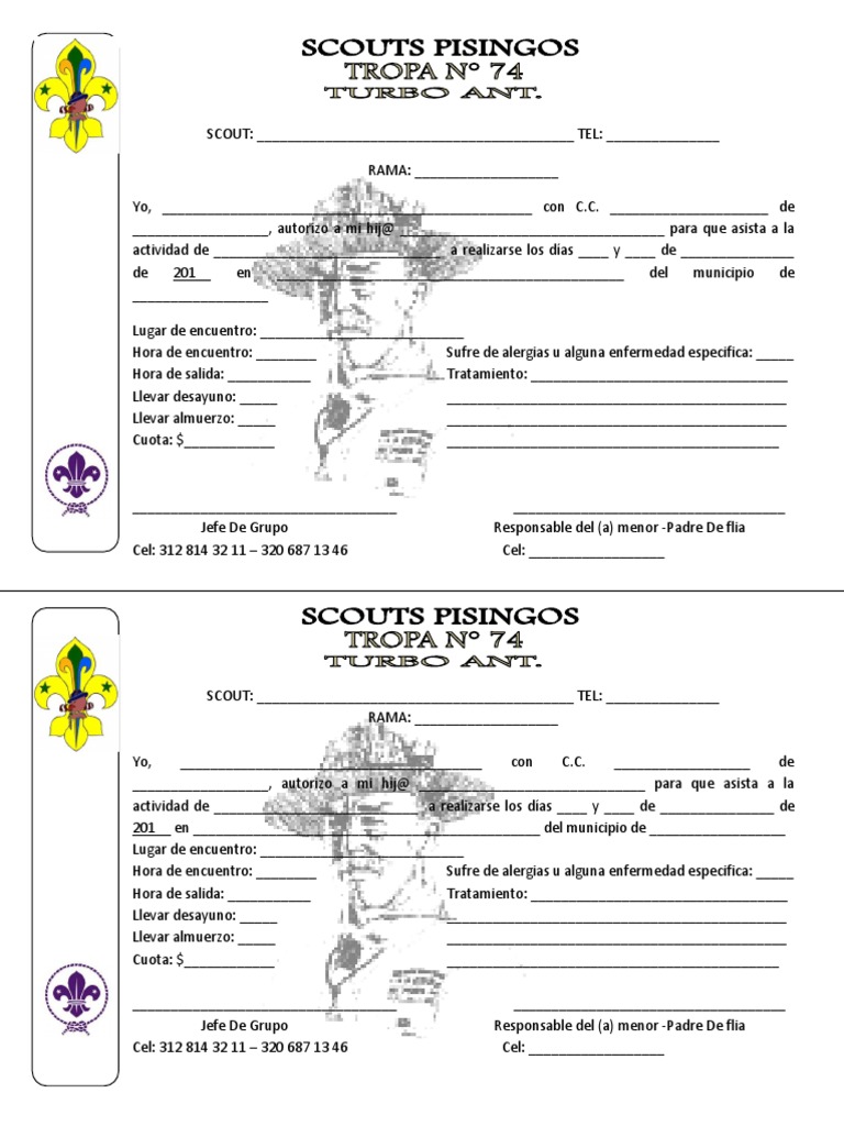PERMISOs Scouts | PDF | Exploración | Movimientos juveniles