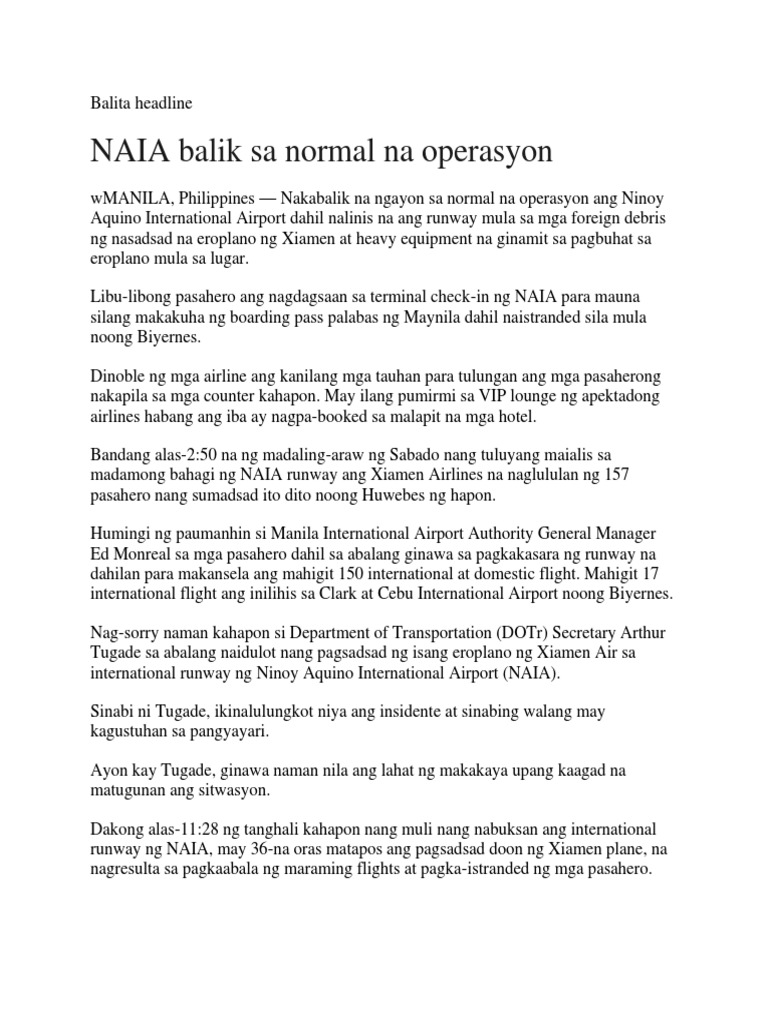 Balita Headline | PDF