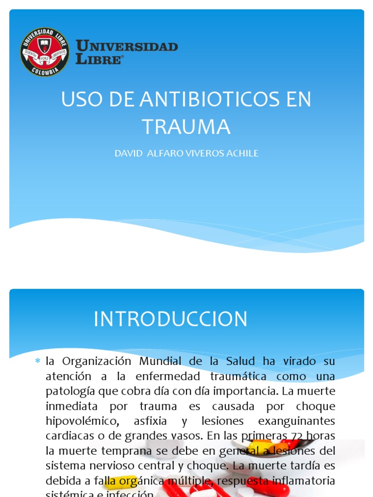 Uso de Antibioticos en Trauma | PDF | Lesión | Herida
