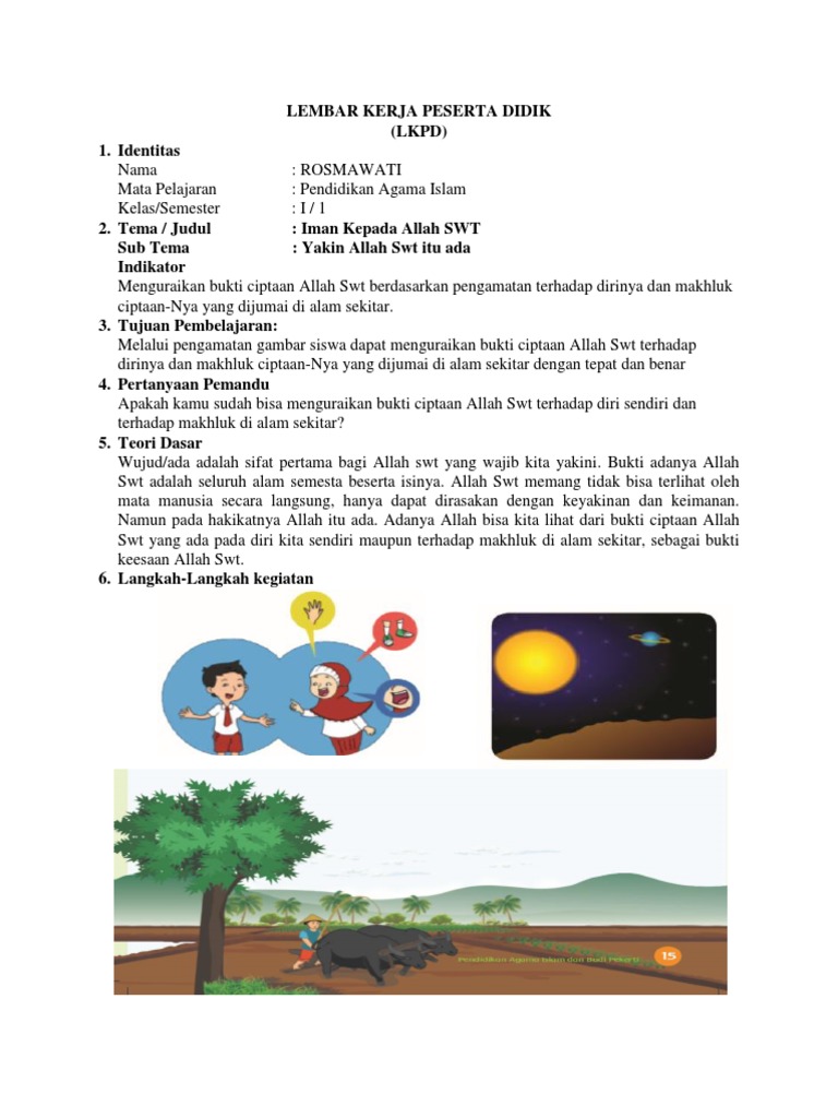 LKPD Rosmawati | PDF