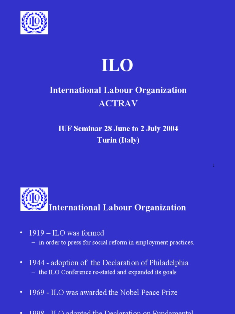 ILO General - Presentation | PDF | International Labour Organization ...