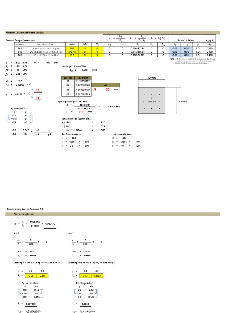 Critical Load Cases: L/C 44: 1.2DL + 1.2FL + 0.8LL (C+Z) | PDF