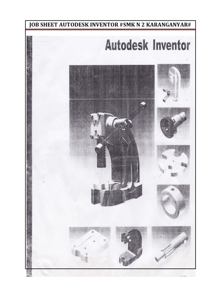 Job Sheet Inventor Tugas Part 1-12 | PDF