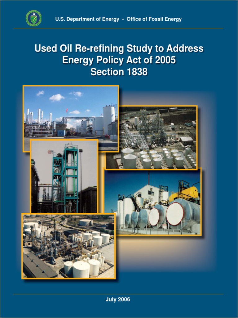 Used Oil Report PDF | Download Free PDF | Motor Oil | Petroleum