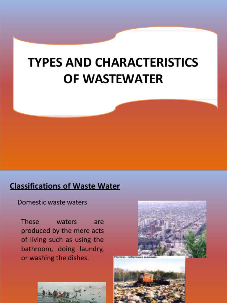 Wastewater Types and Characteristics Guide | PDF | Sewage Treatment ...