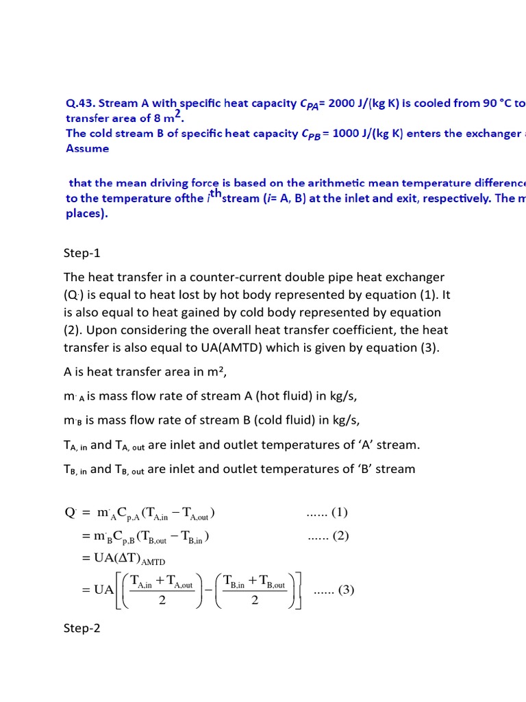 Heat Transfer Problem | PDF