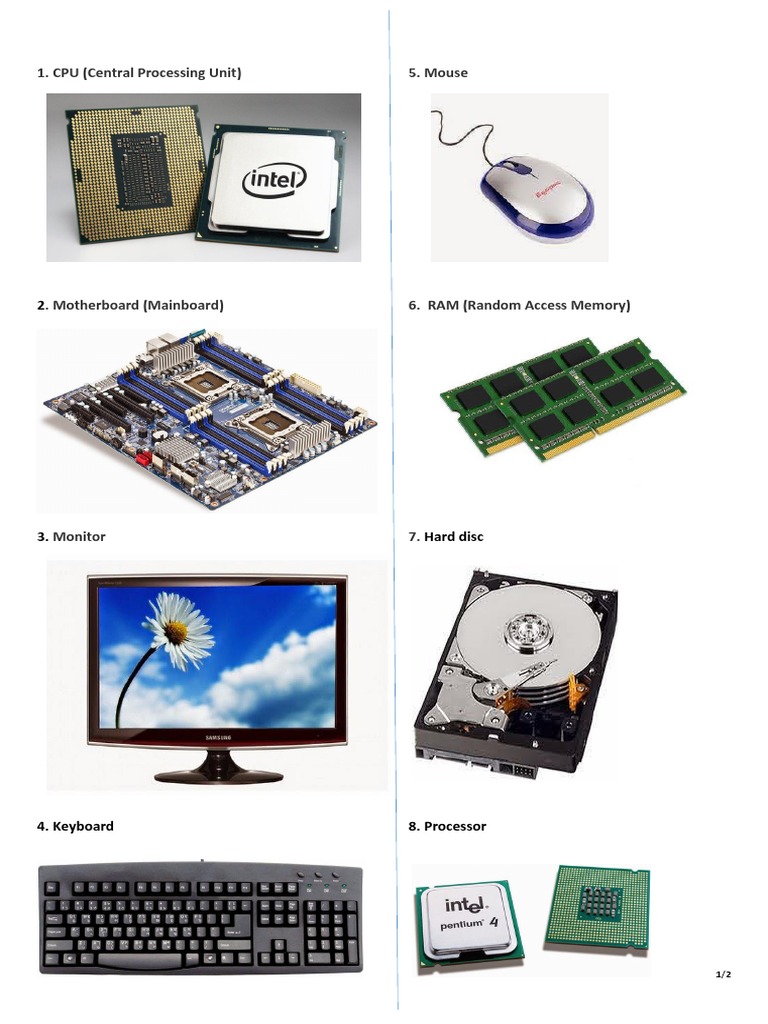 CPU (Central Processing Unit) 5. Mouse | PDF