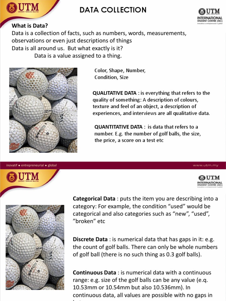 What Is Data?: QUALITATIVE DATA: Is Everything That Refers To The | PDF | Accuracy And Precision ...