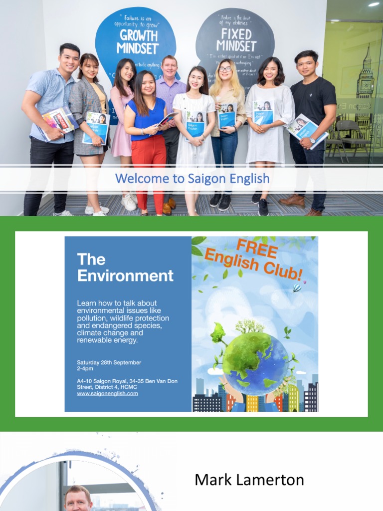 English Club Presentation - The Environment | PDF | Environmental ...