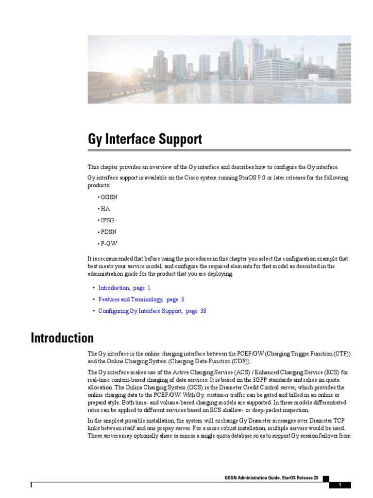Introduction, Page 1 Features and Terminology, Page 3 Configuring Gy ...