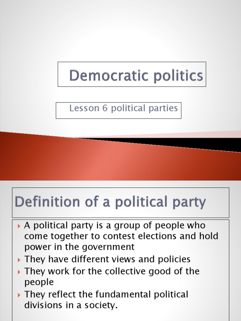 Political Parties | PDF | Political Parties | Elections