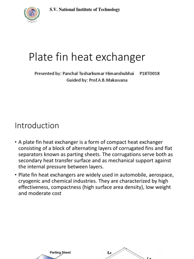 Plate Fin Heat Exchanger | PDF | Heat Exchanger | Classical Mechanics