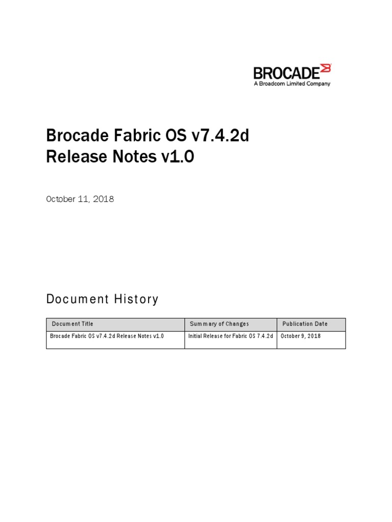 v7.4.2d Releasenotes v1.0 | PDF | Internet Protocol Suite | Transport ...