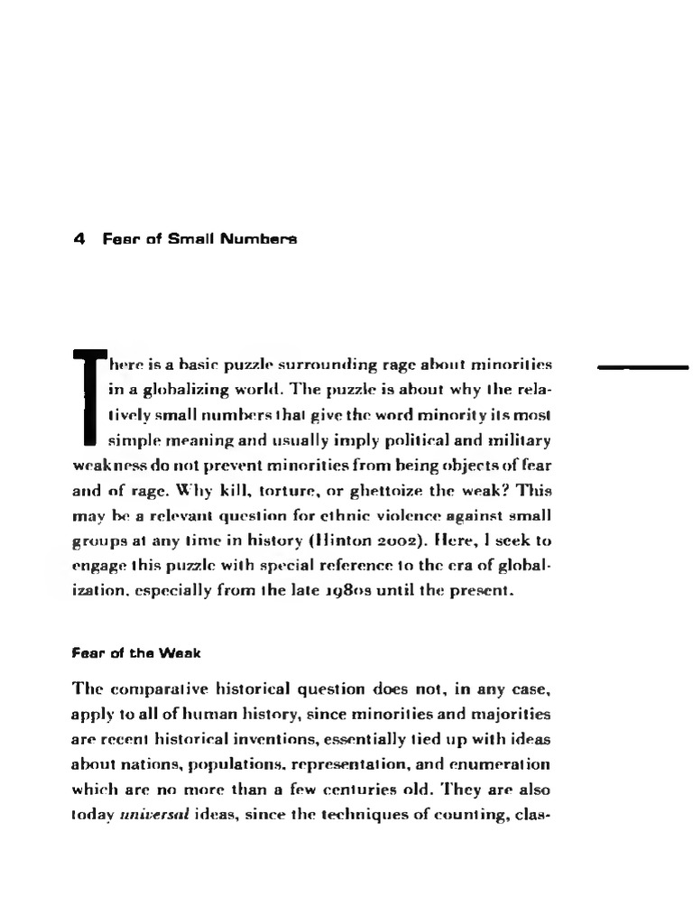 Arjun Appadurai - Fear of Small Numbers PDF | PDF | Ethnic Groups ...