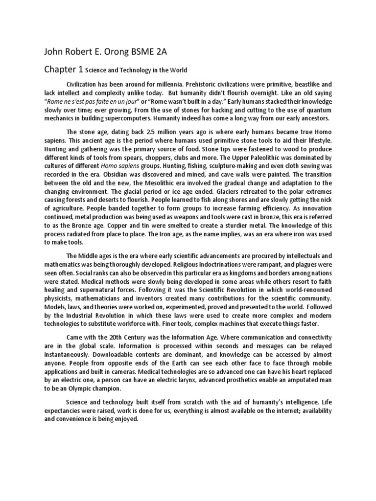 STS Reaction Paper | Science | Agriculture