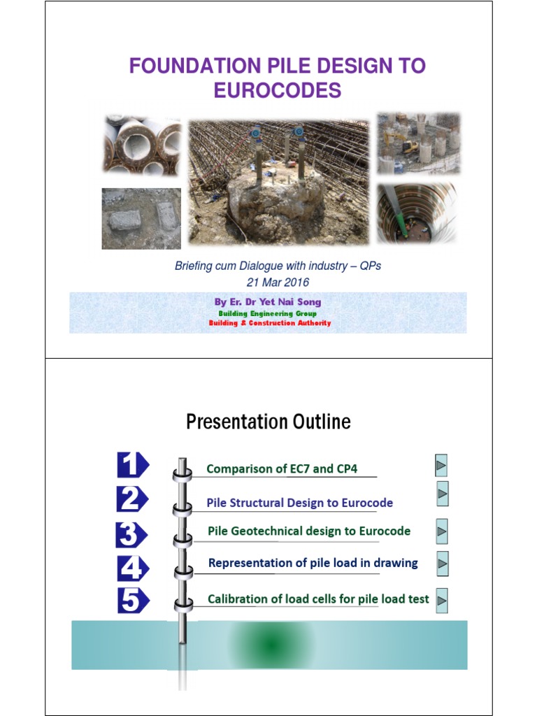 Foundation Pile Design To Eurocodes | PDF | Deep Foundation | Geotechnical Engineering