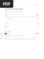 Uber Eats Receipt | PDF