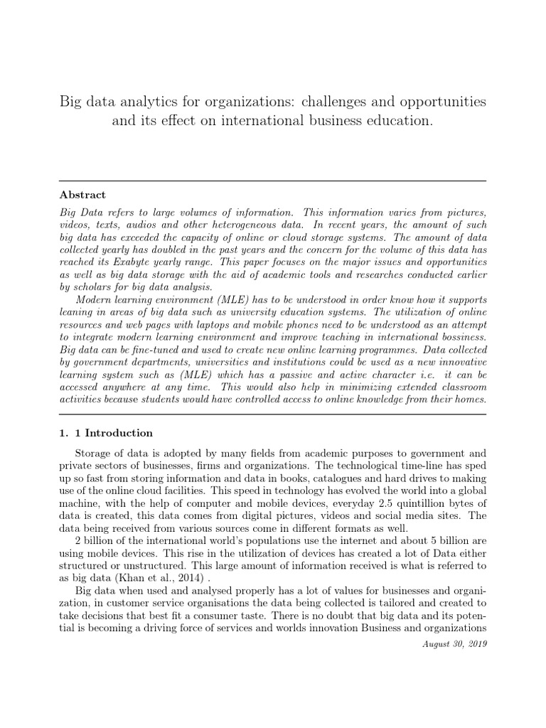 Big Data | Download Free PDF | Big Data | Analytics