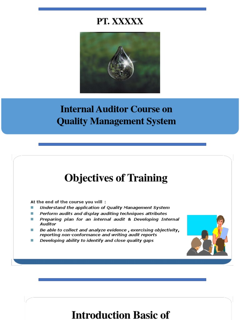 Pt. XXXXX: Internal Auditor Course On Quality Management System | PDF ...
