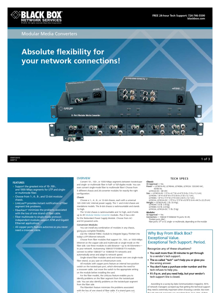 Absolute Flexibility For Your Network Connections!: Modular Media ...