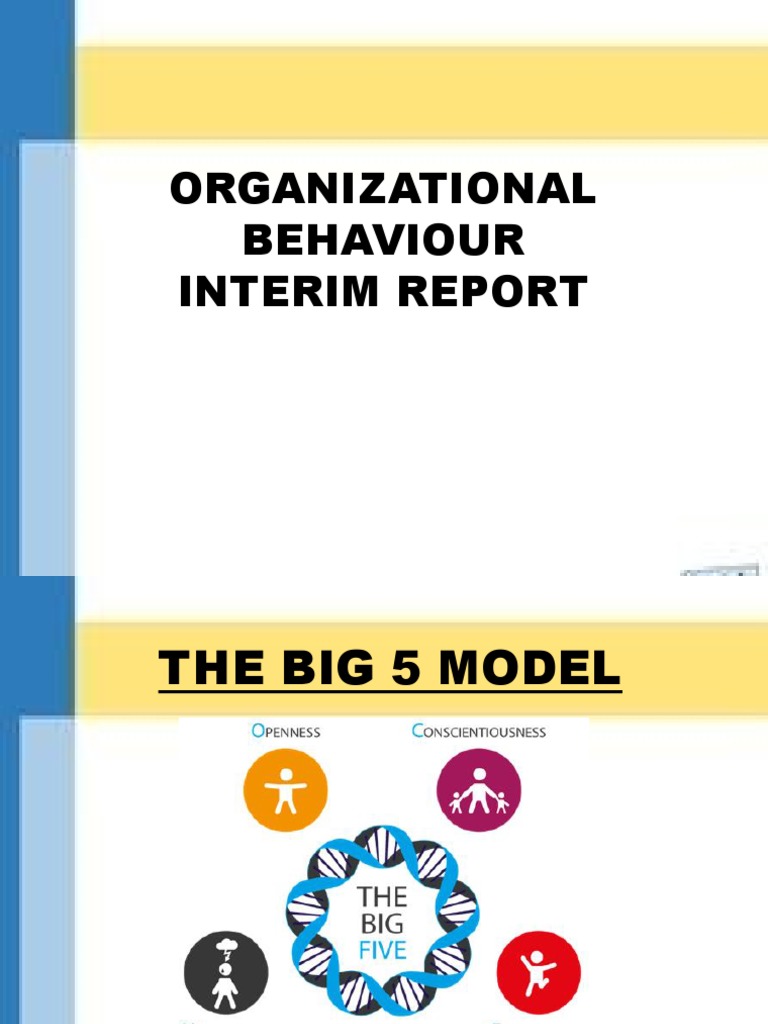 Big 5 Model & Personality Scores Report | PDF | Scientific Theories ...