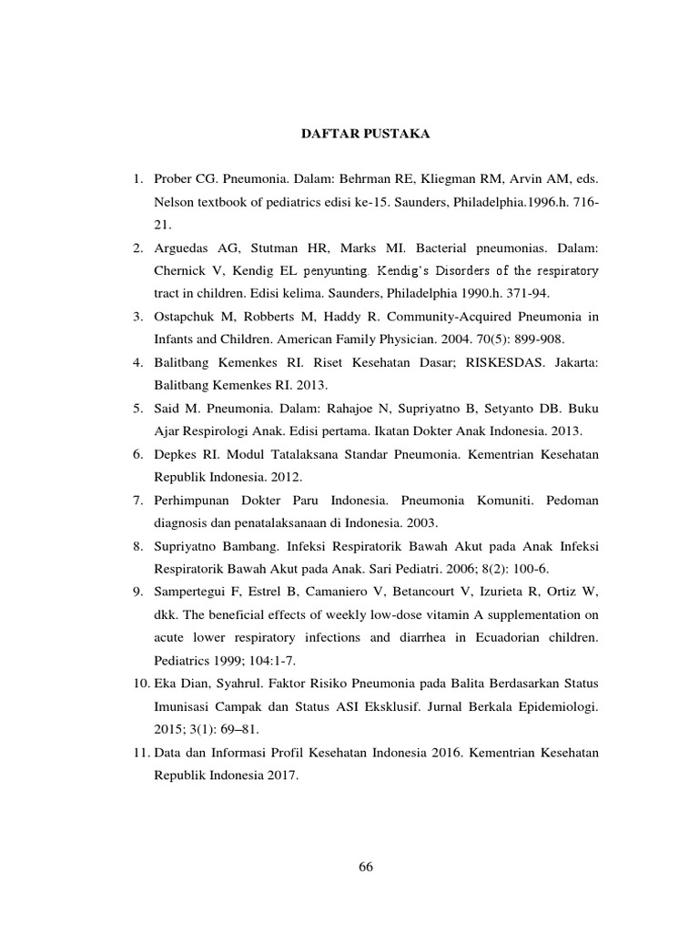 Dapus Fix | PDF | Sepsis | Pneumonia