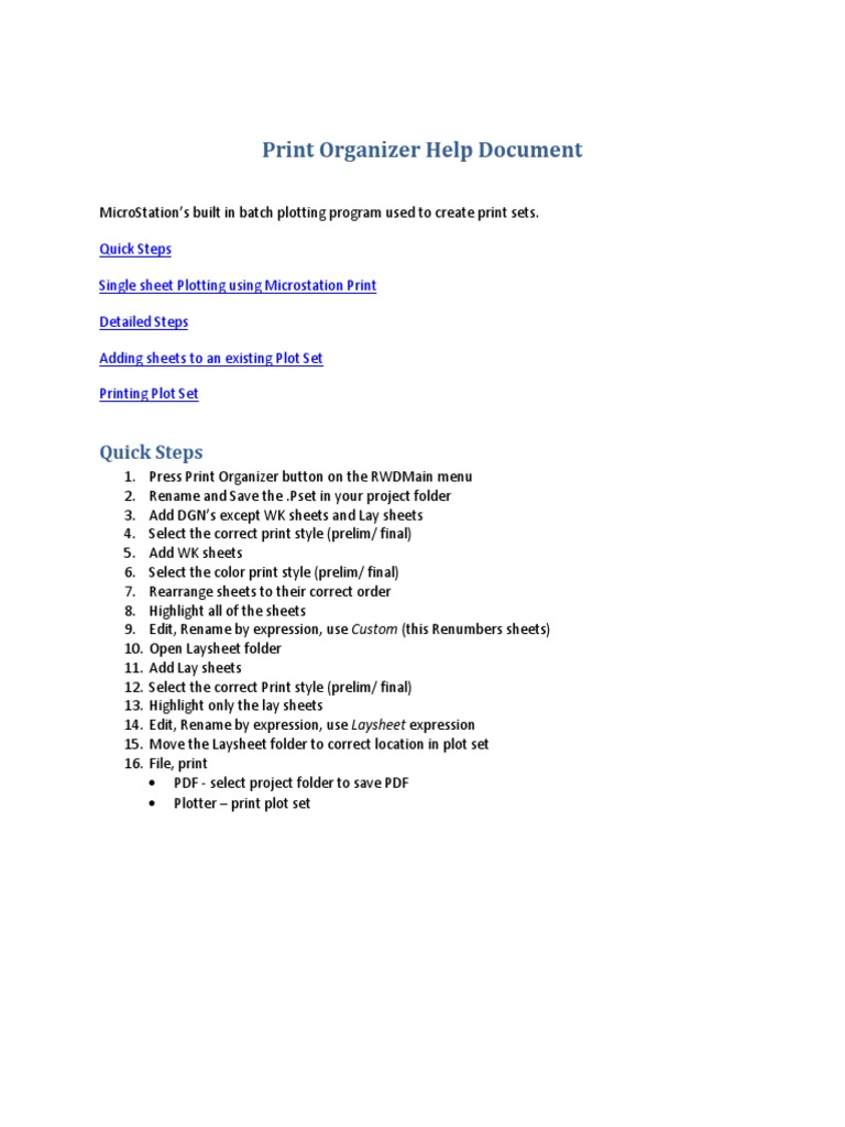 Print Organizer Help | PDF | System Software | Computing