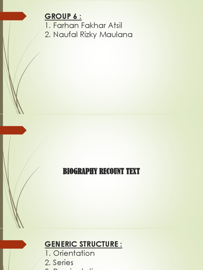 Biography Recount Text | Download Free PDF | Biography | Writers