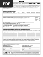 Adverse Drug Reaction Form | PDF | Pharmacovigilance | Pharmaceutical Drug