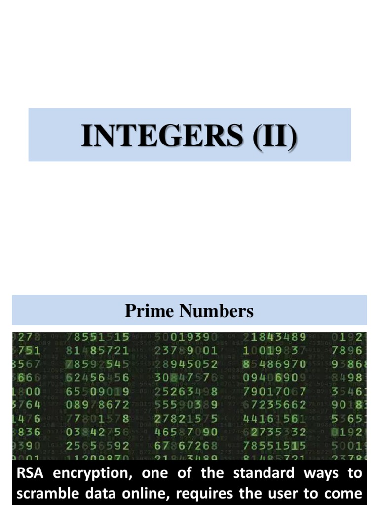 Prime Numbers, GCD and LCM | PDF | Factorization | Prime Number