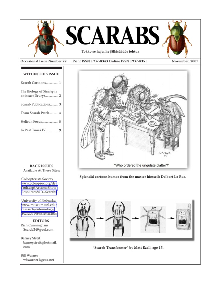 Scarab Biology and Photography Insights | PDF