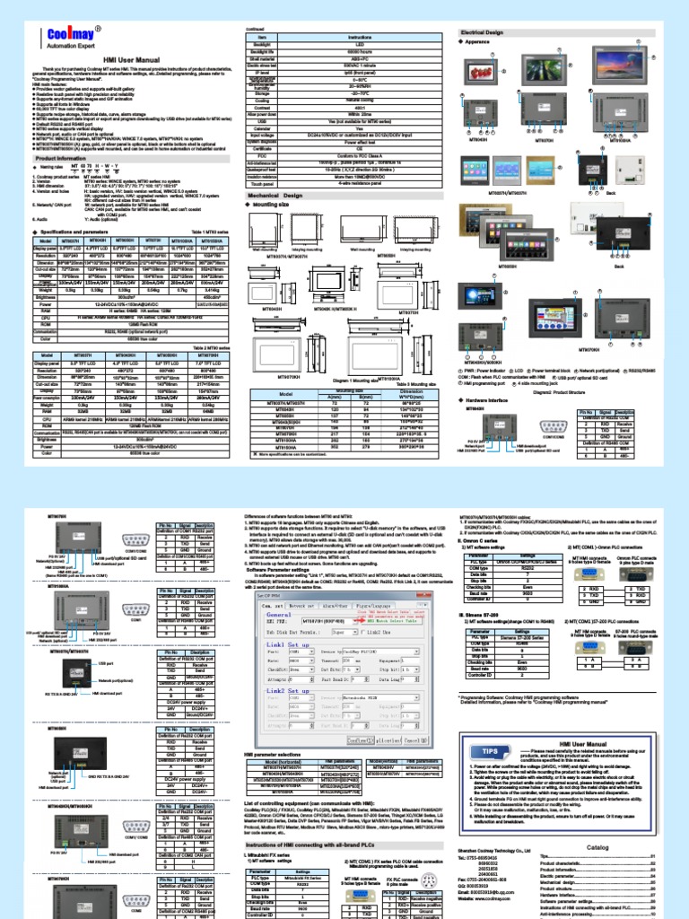 Coolmay HMI User Manual | PDF | Usb | Media Technology